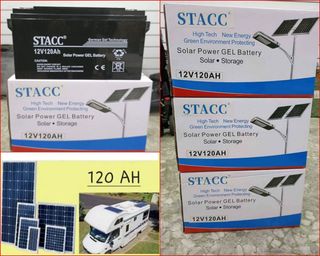 BATTERIA 120AH 12V GEL FOTOVOLTAICO PANNELLI ENERG