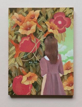 Dipinto fiori 15X20 cm