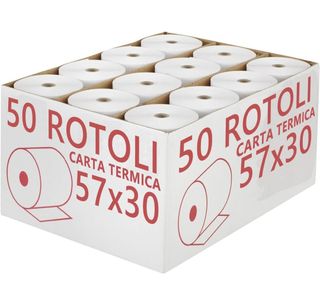 50 Rotoli Termici mm 57x30