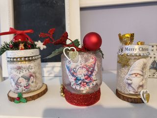 Barattoli realizzati da me Natalizi