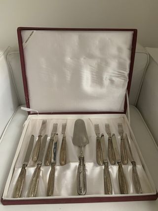 Servizio da dolci in argento