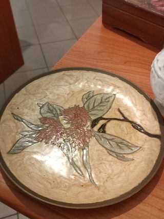 Vintage lotto di piatto e caraffa