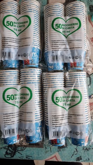 200 Bicchierini caffè di carta