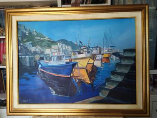 Quadro acrilico  Porto di Amalfi