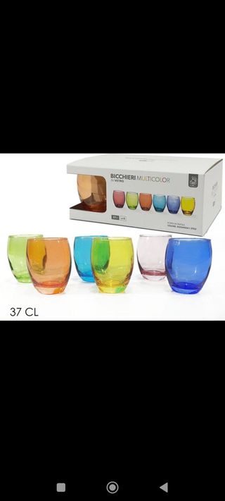 Set bicchieri 6 pezzi