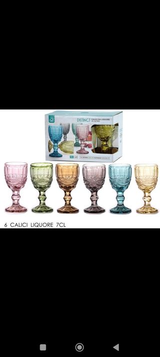 Set bicchieri 6 pezzi