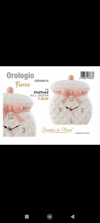 orologio in ceramica IL FIOCCO