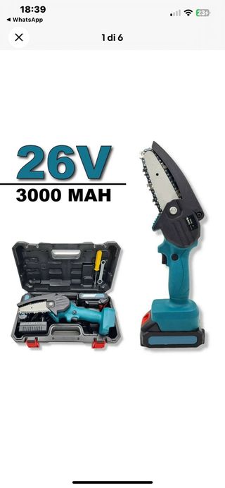 Mini Motosega a Doppia Batteria 26V