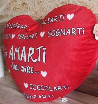 Peluche  cuore grande 65cm nuovo