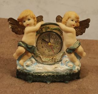 Orologio con Putti in Resina Design
