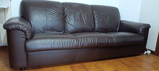 Divano 3 posti in pelle