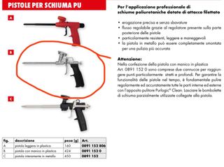 Pistola per schiuma