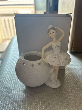 Portacandela con ballerina