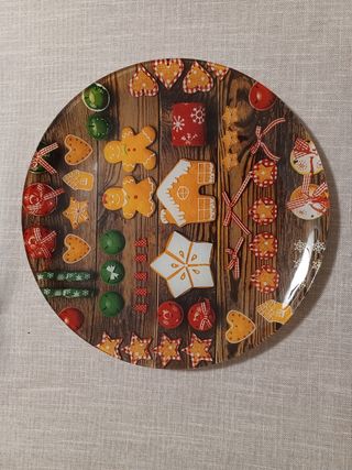 Piatto decorativo natalizio