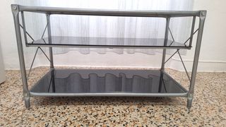 scafdale Credenza grigio nero vetro ferro