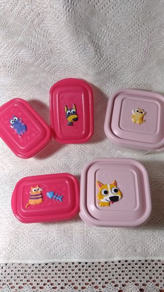 Set barattoli plastica