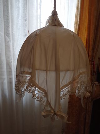 copritavolo abbiglie con lampadario