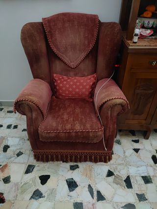 Poltrona relax soffice rossa non reclin