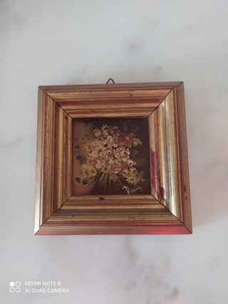 Quadretto di legno dorato