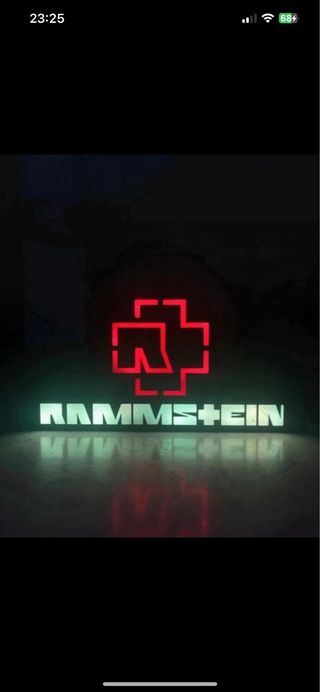 lampada Led Rammstein 3D