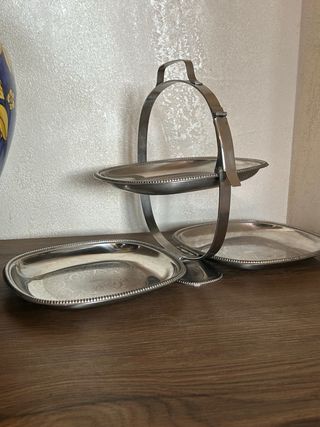 MOTTA ALZATINA ACCIAIO DESIGN VINTAGE GONG