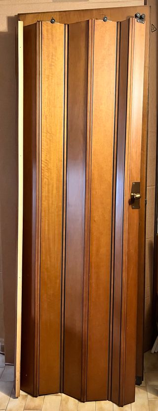 Porta in legno a soffietto 80x200