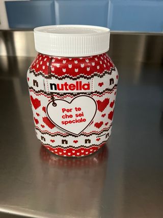 barattolo nutella vuoto