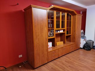 Mobile libreria e media wall con armadio
