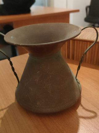 Antiquariato vasetto in ottone