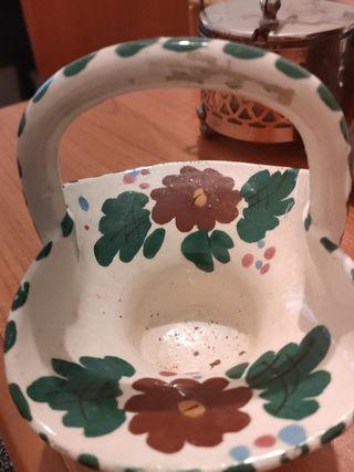 Cestino in ceramica siciliana