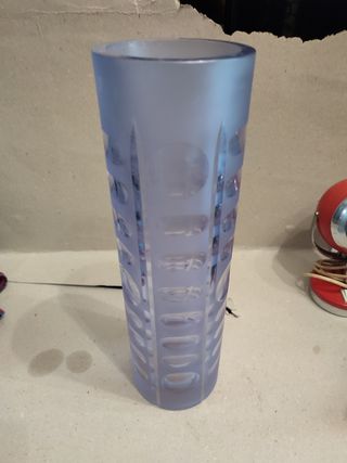 Vaso cristallo molato vintage