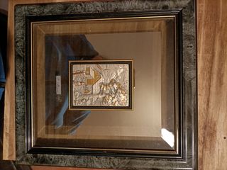 Quadro con lamina in argento