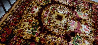 Copriletto matrimoniale in velluto