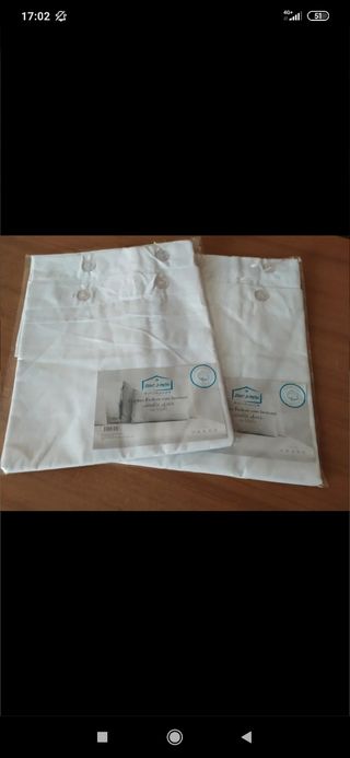 Set 4 federe cuscini letto in cotone