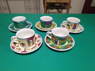 5 tazzine caffè + piattino Realty