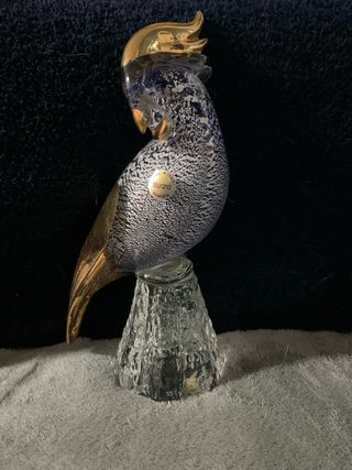 Pappagallo in vetro di Murano.
