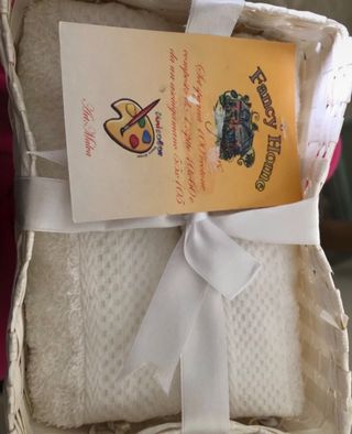 set tovaglie con cestino