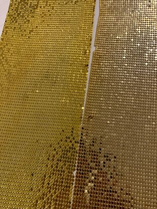 Scampoli maglia metallica colore oro