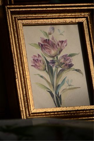 Set 2 cornici con stampe su seta Made in Italy