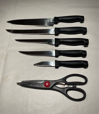Set coltelli da cucina con base in legno