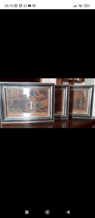 Set 3 quadri antiquariato