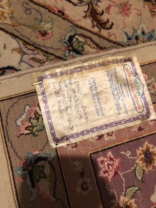 tappeto in seta, persia, tabriz