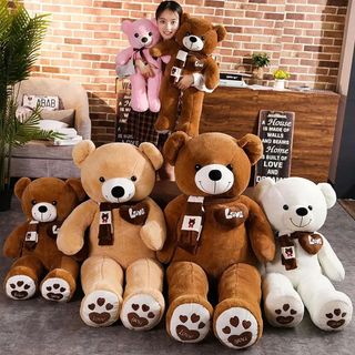 Orsacchiotto con sciarpa Peluche Animale Orso Pelu