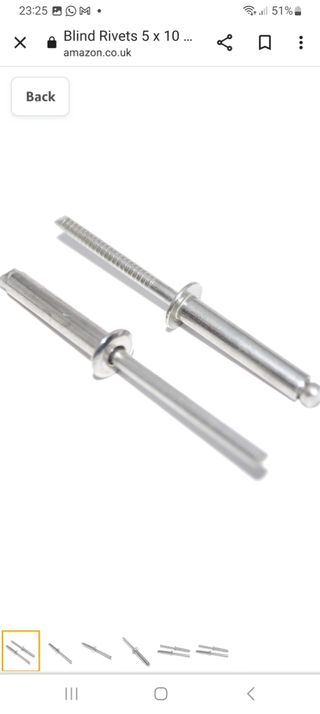 Rivetti ciechi 5x10mm 40 pezzi