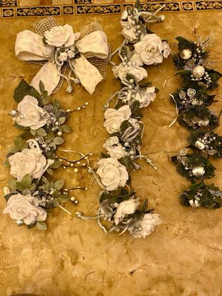 20 rose bianche natale / white roses decor