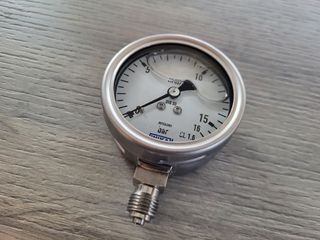 Manometro Inox d.63 0-16 bar Wika con glicerina