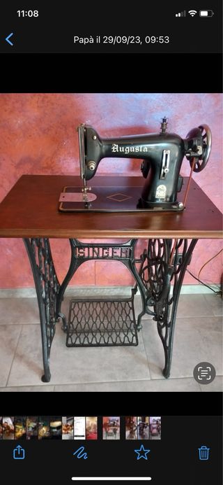 macchina da cucire singer antica