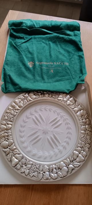 Piatto argento Sacchi Franco