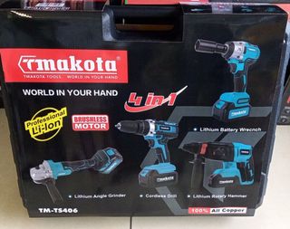 KIT 4 in 1 professionale a batteria Trapano avvita