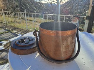 Pentola di rame vintage porta latte '800